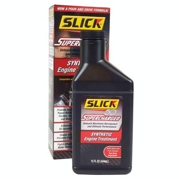 Slick 50 Supercharged Synthetic Engine Treatment Oil Additive 444ml ...