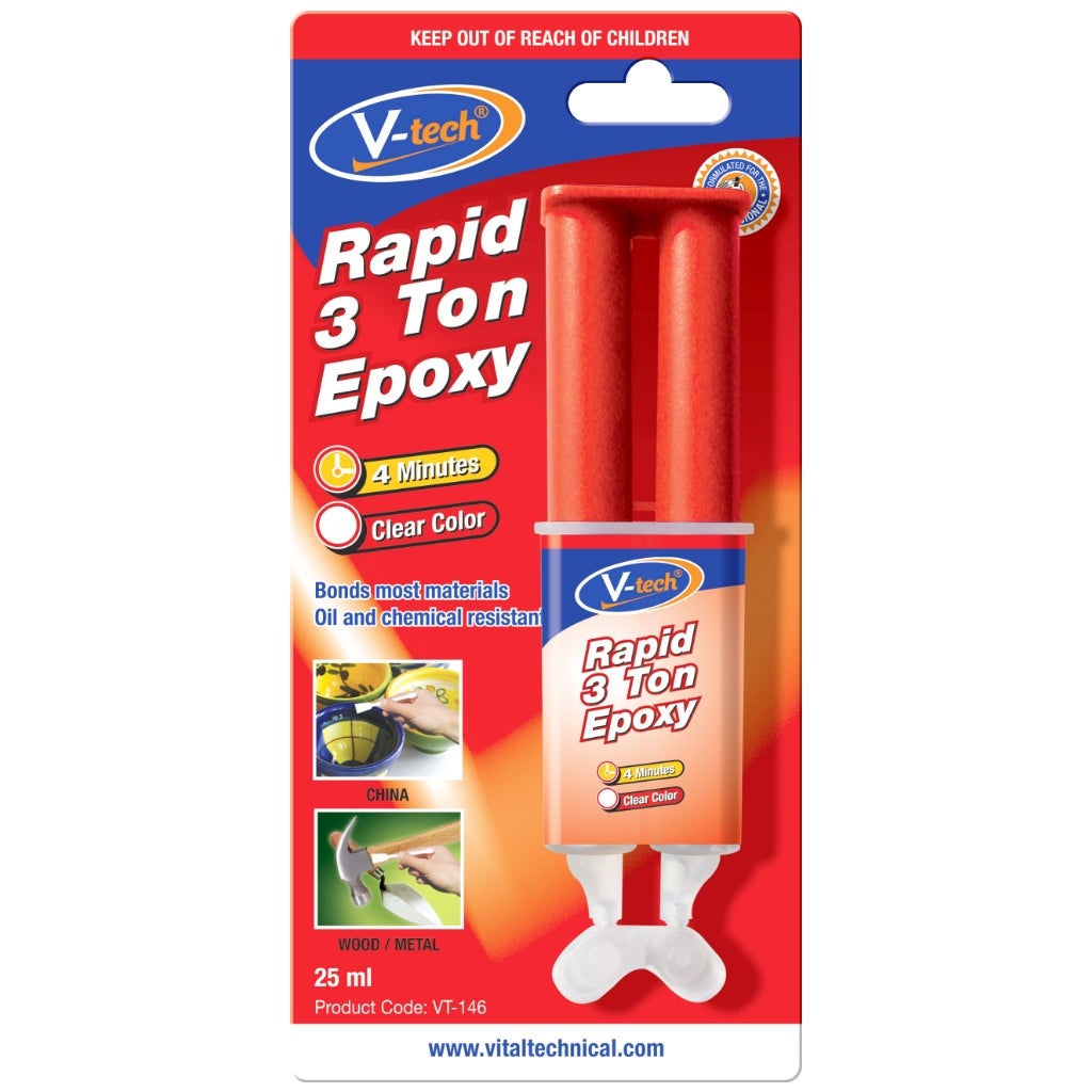 V-Tech Vital Rapid 3 Ton 4 Min Epoxy Adhesive 25ml VT146 | Great Automotive Solutions
