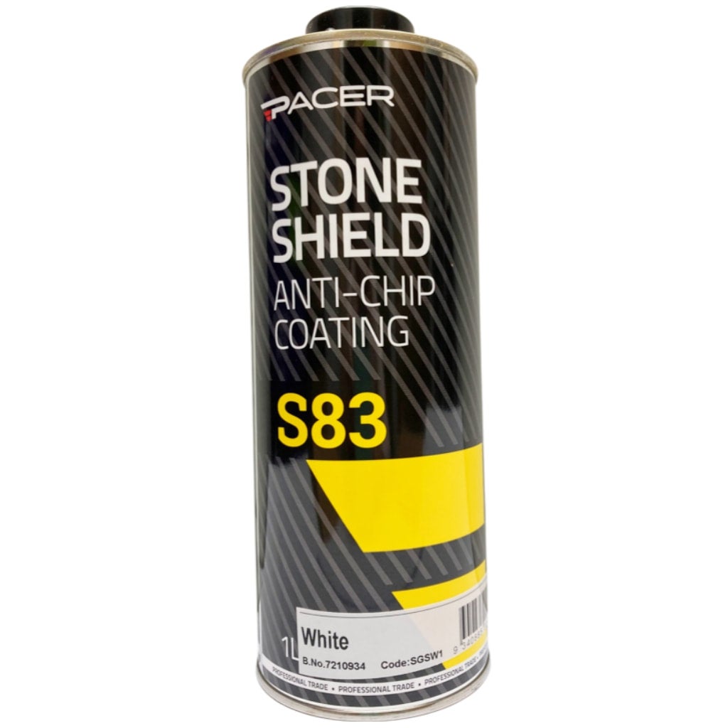 Pacer S83 Stone Shield Anti Chip Coating Paint White 1L | Great ...
