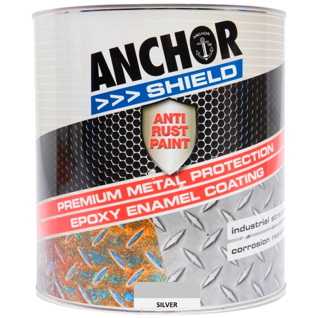 Anchor Shield Anti Rust Epoxy Enamel Paint Corrosion Resistant Silver ...