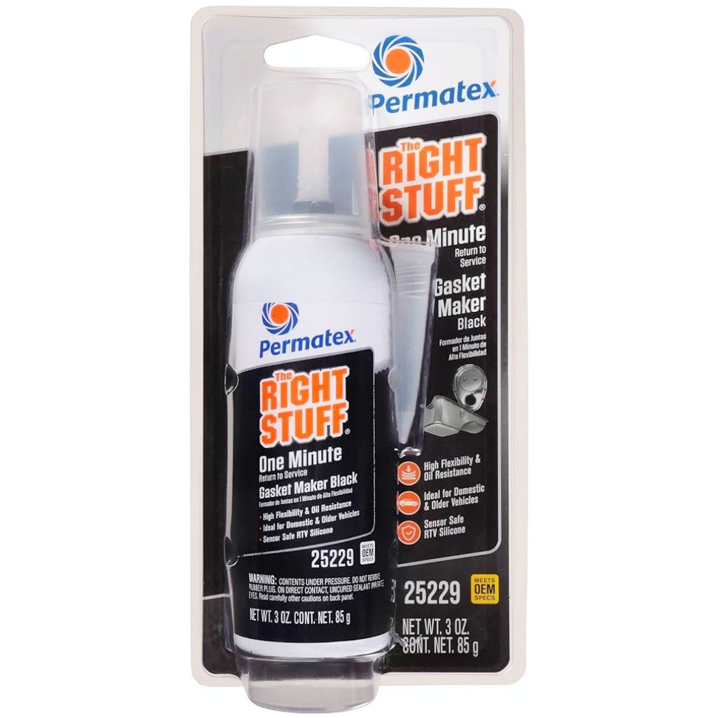 Permatex The Right Stuff 1 Minute Gasket Maker Black RTV Silicone ...