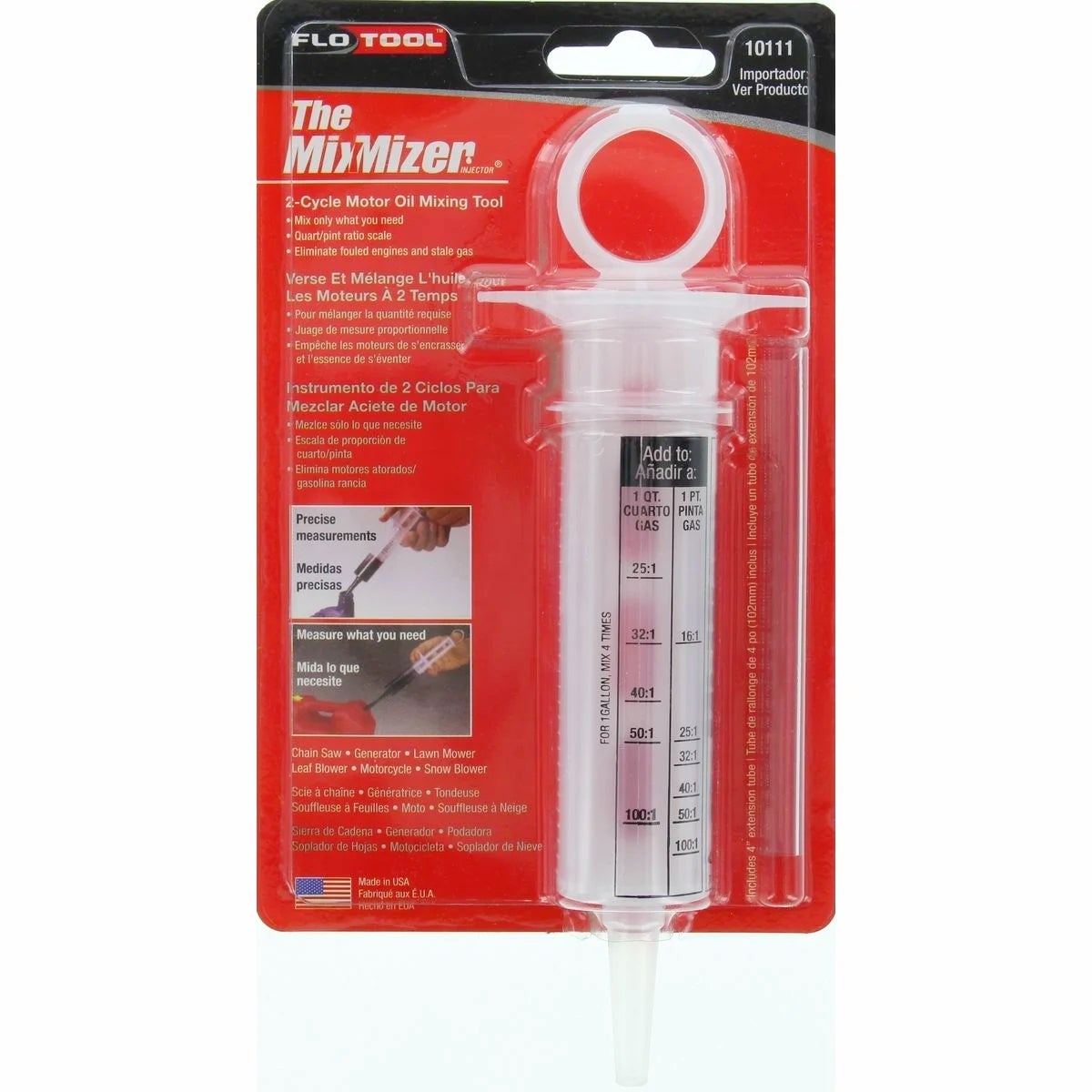 Hopkins Flo Tool MixMizer Injector Mixing Syringe For 2 Stroke Oil ...